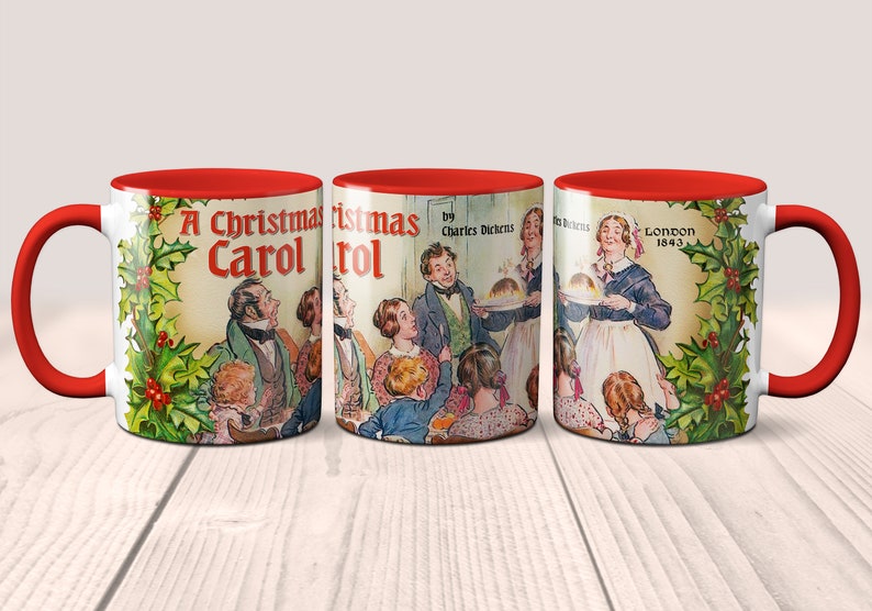 A Christmas Carol by Charles Dickens Mug and Coaster Set. Coffee Mug ...