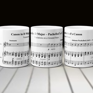 Music Mug, Claude Debussy, Frederic Chopin, Antonio Vivaldi, Johann ...
