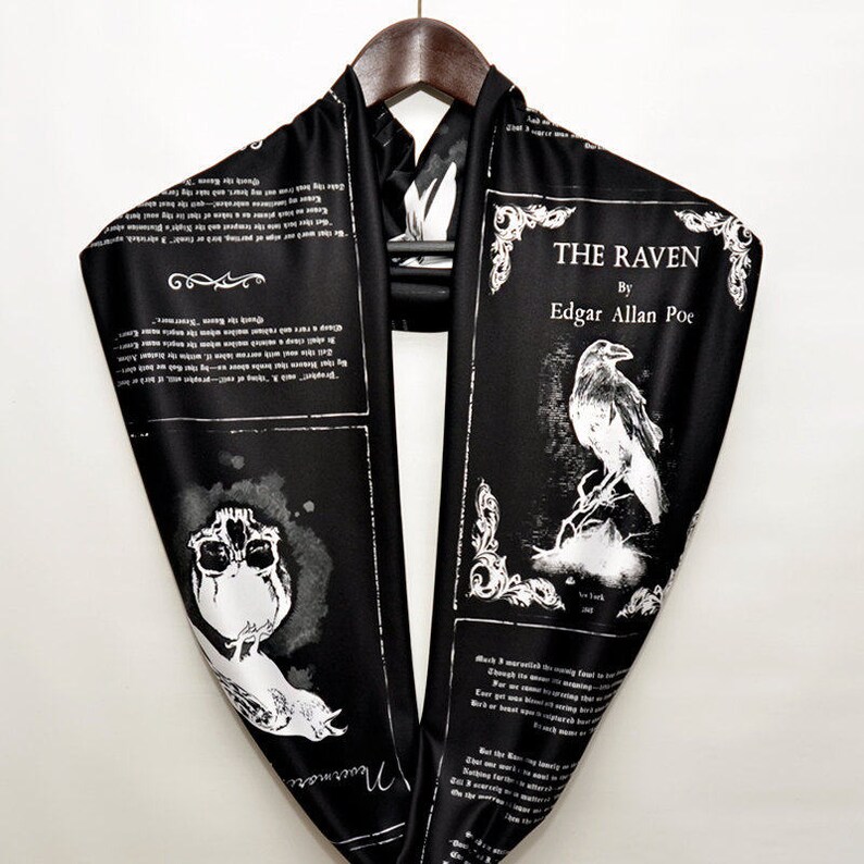 Edgar Allan Poe the Raven Infinity Scarf - Etsy Canada
