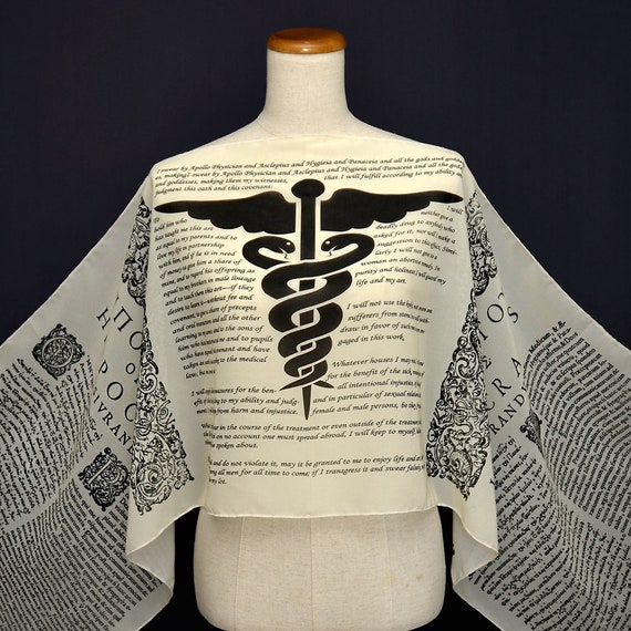 Hippocratic Oath Chiffon Scarf Gift for Doctor Gift for | Etsy