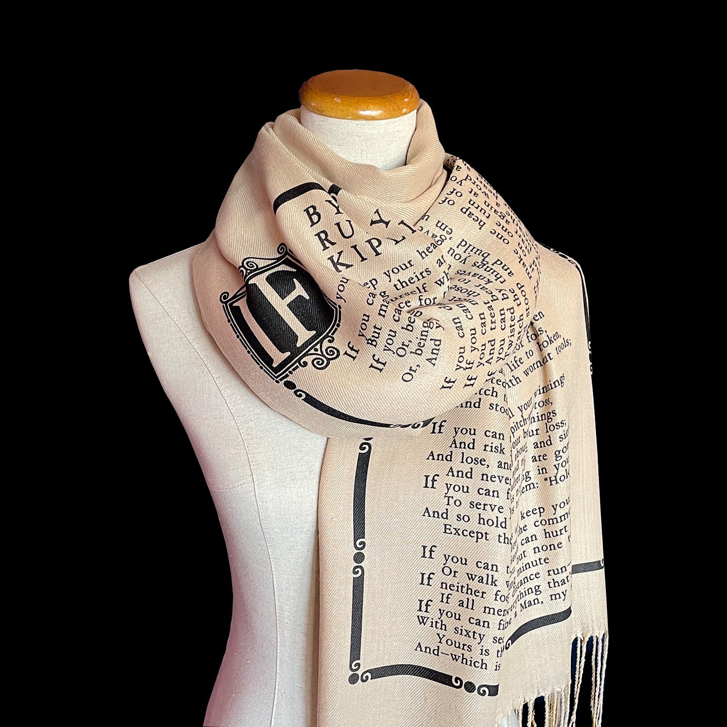 IF by Rudyard Kipling Poem Scarf Shawl Wrap. Rudyard Kipling Poetry ...