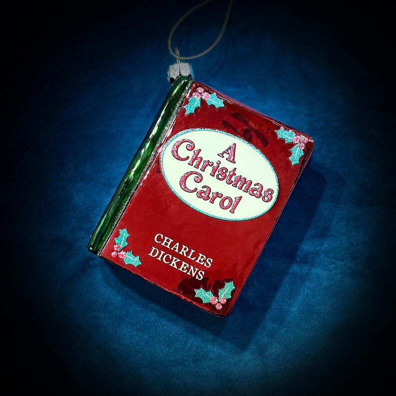 A Christmas Carol by Charles Dickens Christmas Tree Ornament, Book ...