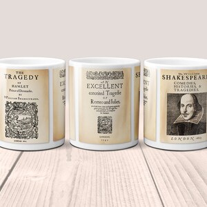 William Shakespeare Mug. Coffee Mug With Two Shakespeare's Plays ...