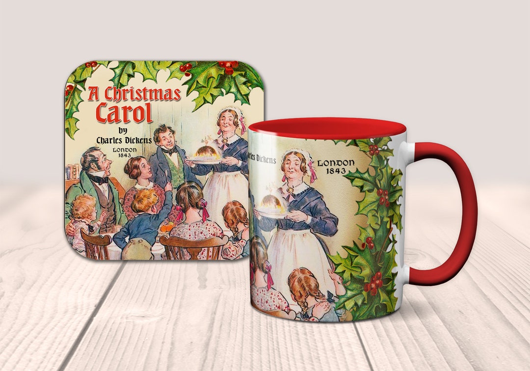 A Christmas Carol by Charles Dickens Mug and Coaster Set. Coffee Mug ...