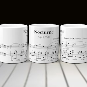 Music Mug, Claude Debussy, Frederic Chopin, Antonio Vivaldi, Johann ...