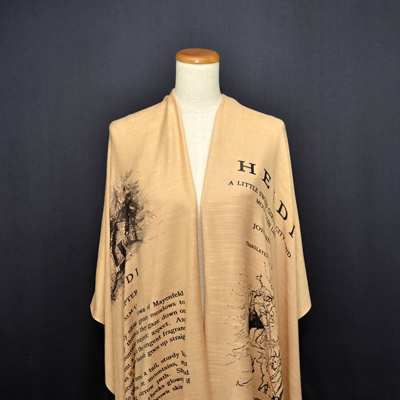 Heidi by Johanna Spyri Scarf Wrap Shawl - Etsy