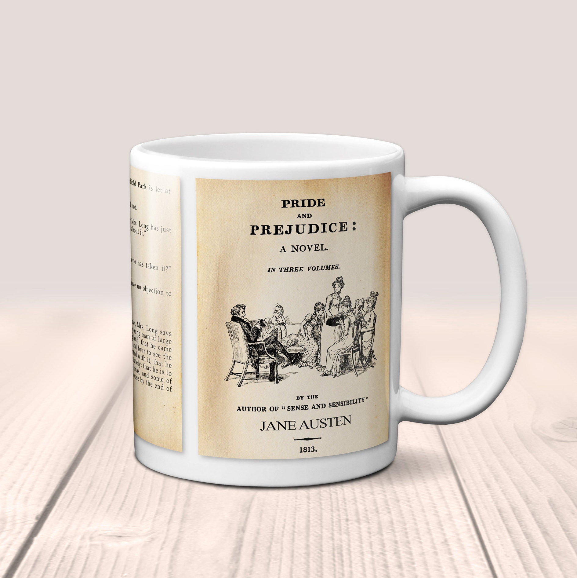 Pride and Prejudice by Jane Austen Mug. Coffee Mug With Pride - Etsy