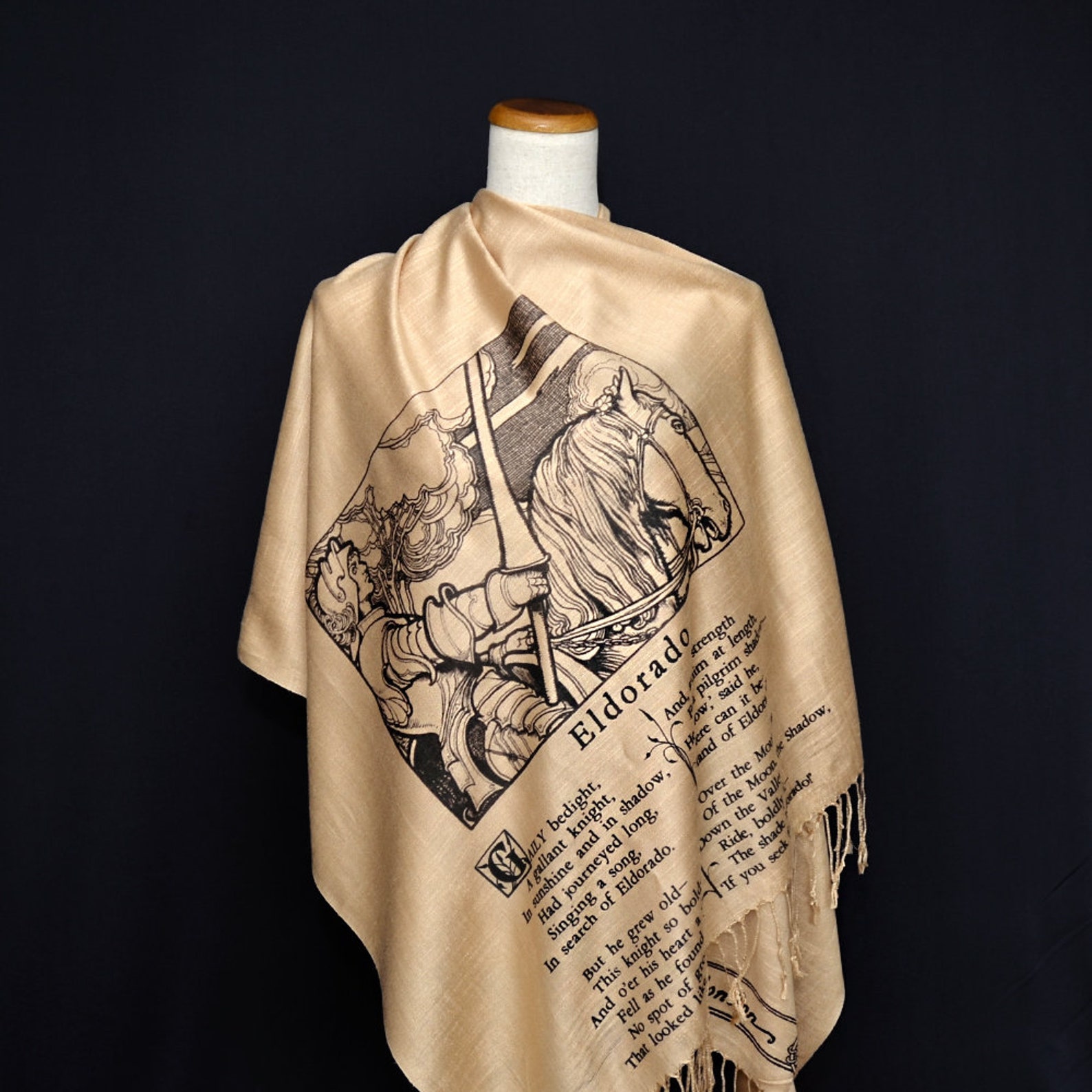 Eldorado Poem by Edgar Allan Poe Scarf Shawl Wrap - Etsy