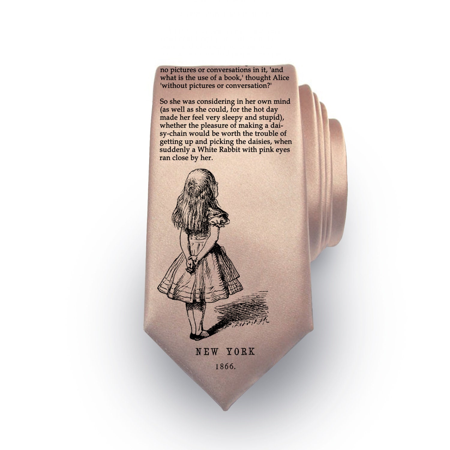 Alice in Wonderland NecktieBook Necktie Alice's | Etsy