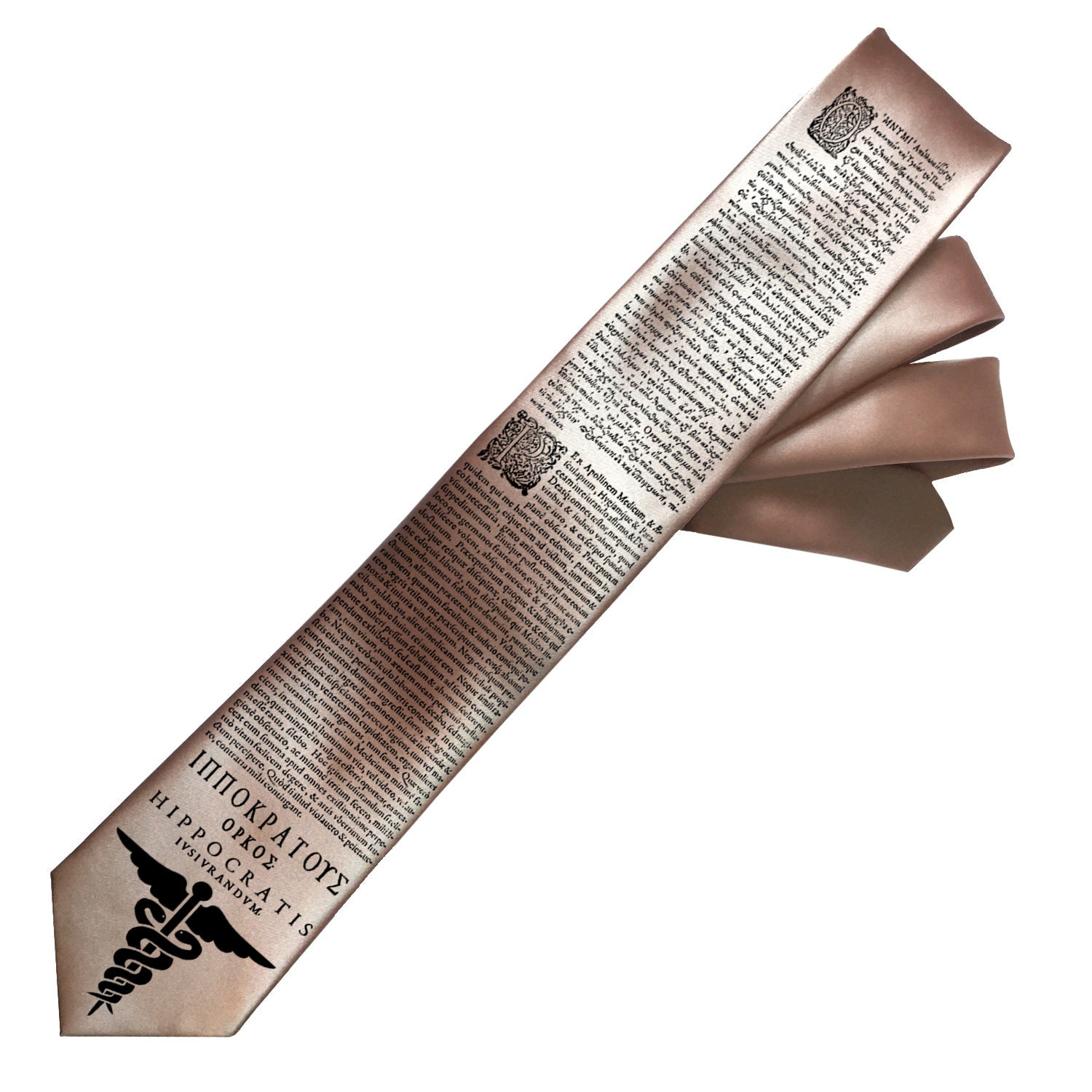 Hippocratic Oath Tie, Gift for Doctor, Gift for Physician, Doctor Gift ...