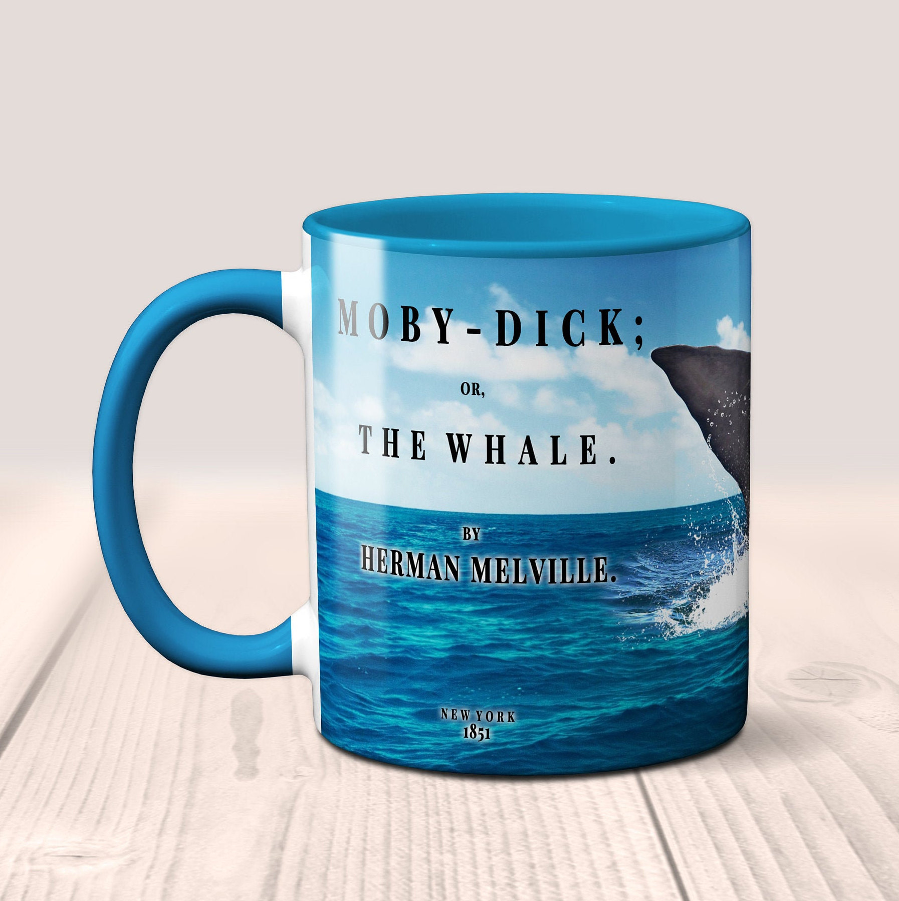 Moby-dick Or the Whale by Herman Melville Mug.coffee Mug | Etsy