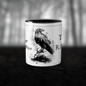 The Raven Mug, the Raven by Edgar Allan Poe Mug - Etsy