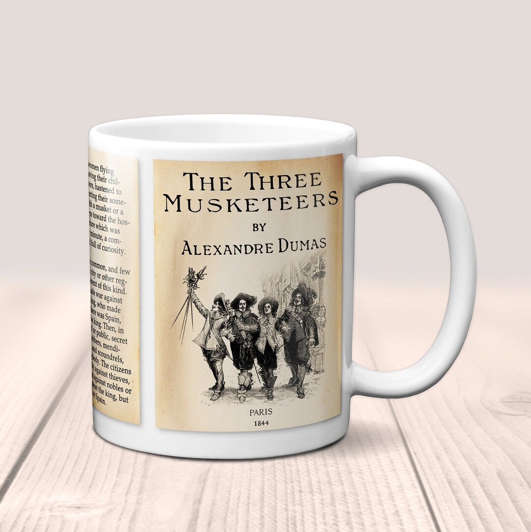 The Three Musketeers by Alexandre Dumas Mug. Coffee Mug With Three ...
