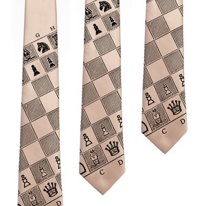 Chess Necktie, Chessboard Tie, Grandmaster Tie. Chess Board Necktie. - Etsy