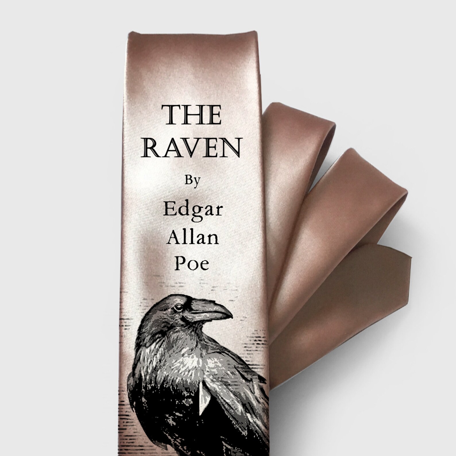 The Raven Necktie Book Necktie the Raven by Edgar Allan Tie - Etsy