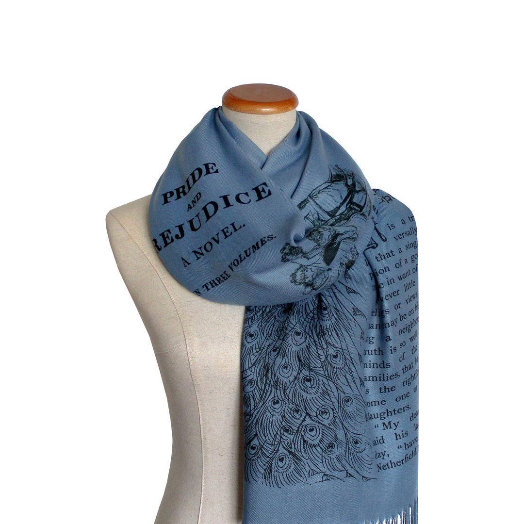 Pride and Prejudice by Jane Austen Scarf Shawl Wrap - Etsy