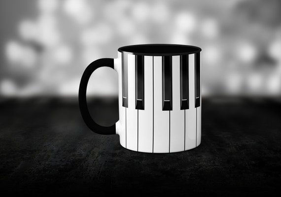 Music Mug Piano Keys Mug Piano Keyboard Mug Musician Mug - Etsy