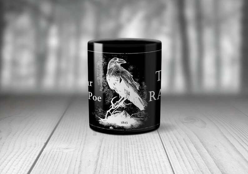 The Raven Mug the Raven by Edgar Allan Poe Mug | Etsy