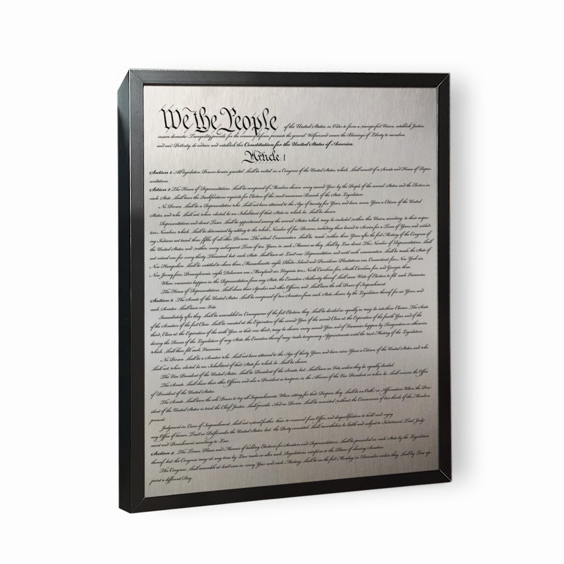 US Constitution Wall Art Metal Panel. the Constitution of the - Etsy