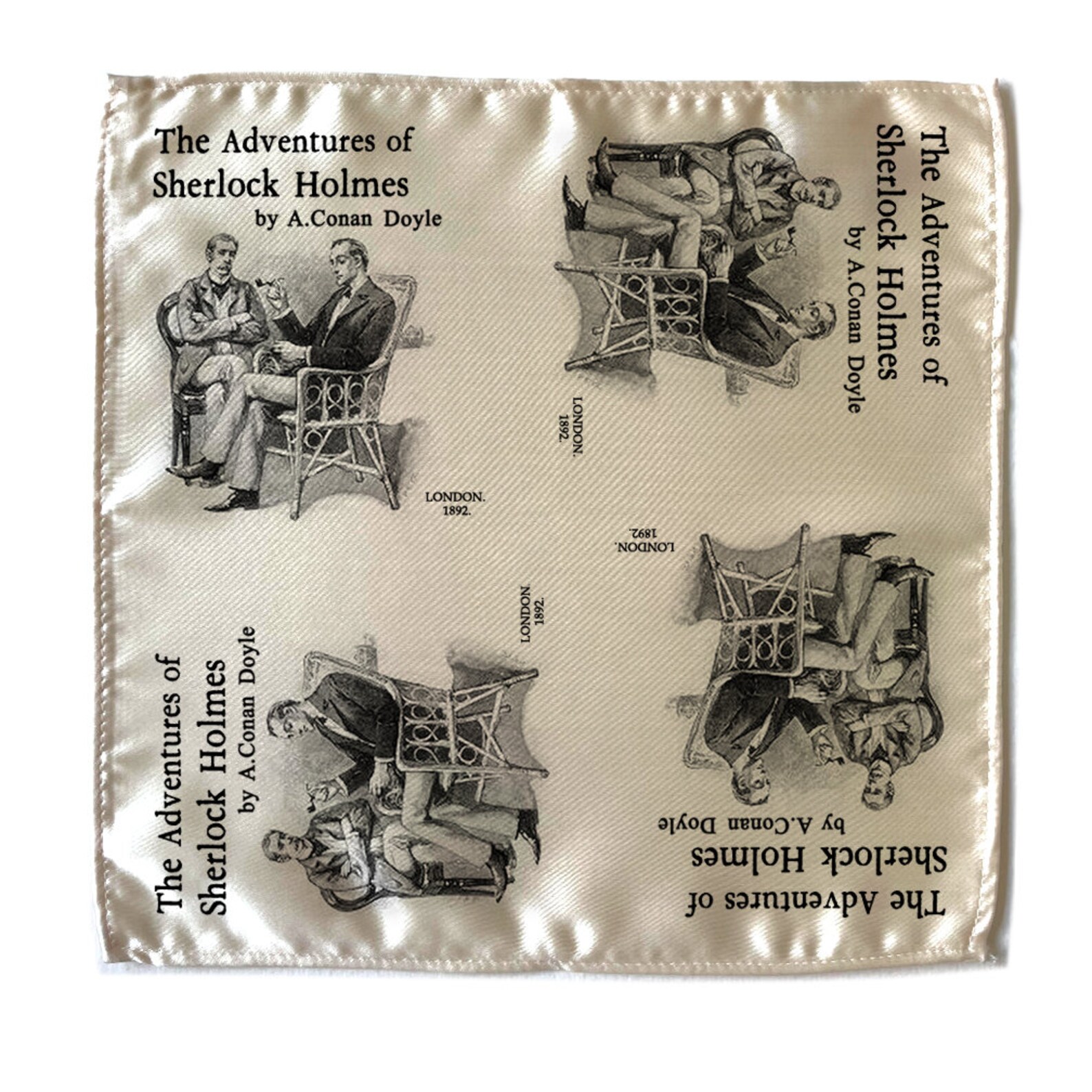 Sherlock Holmes Pocket Square, the Adventures of Sherlock Holmes by ...