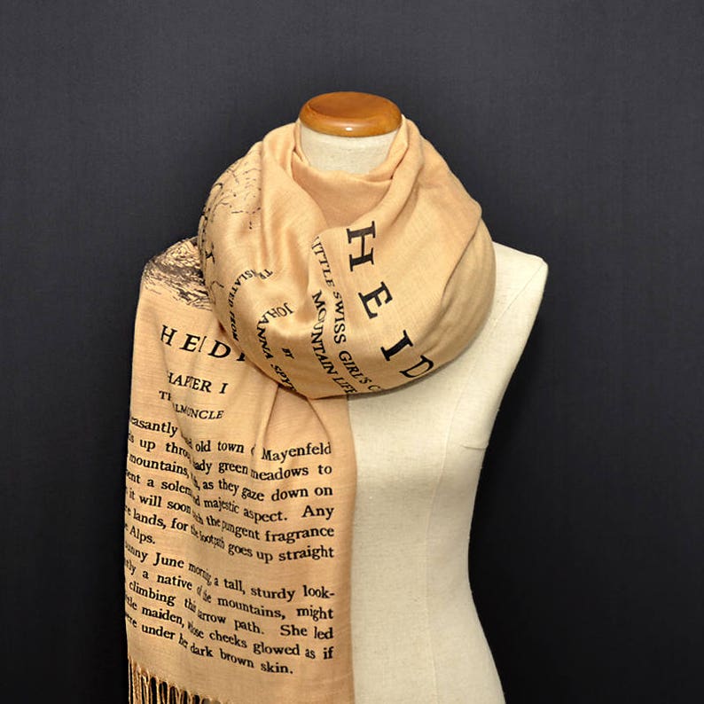 Heidi by Johanna Spyri Scarf Wrap Shawl | Etsy