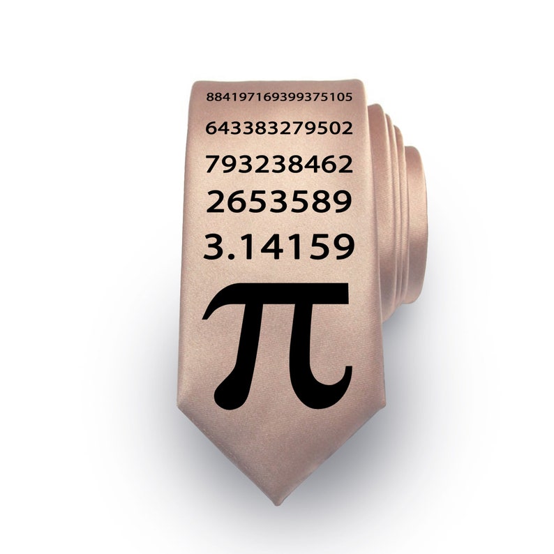Pi Number Tie Necktie Mathematician Gift Mathematics Math - Etsy