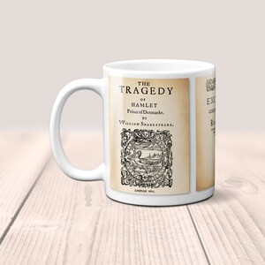 William Shakespeare Mug. Coffee Mug With Two Shakespeare's Plays ...