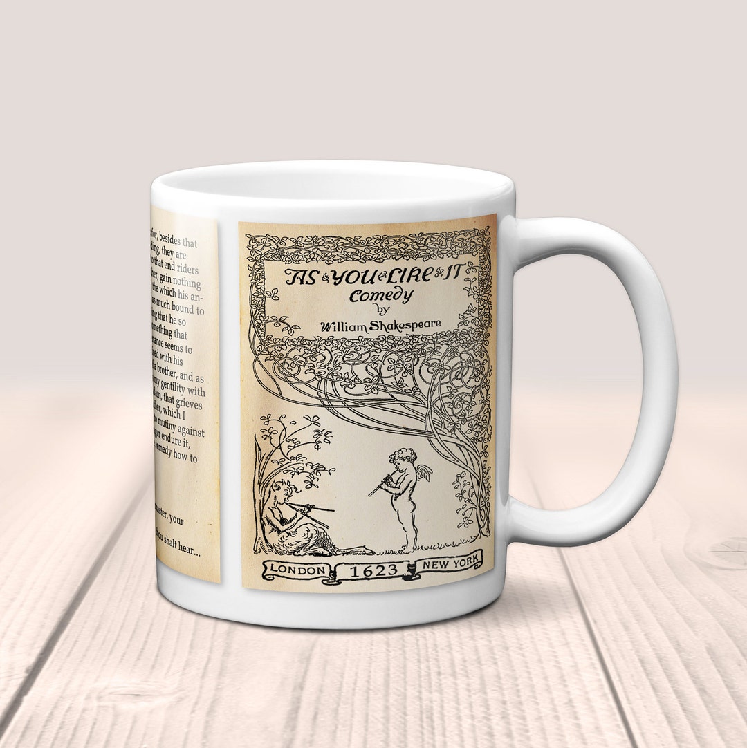 As You Like It by William Shakespeare Mug. Coffee Mug With Shakespeare ...