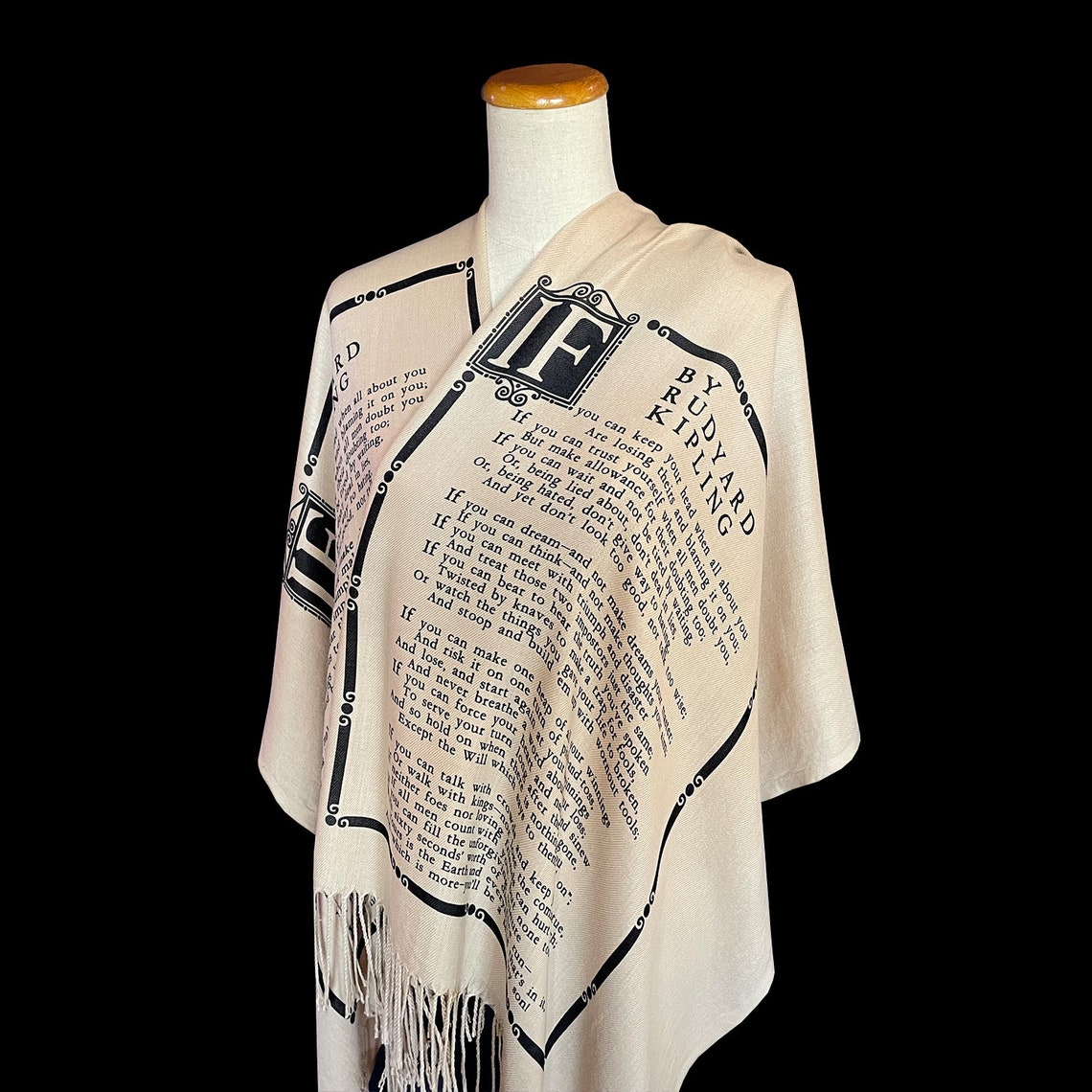 IF by Rudyard Kipling Poem Scarf Shawl Wrap. Rudyard Kipling Poetry ...