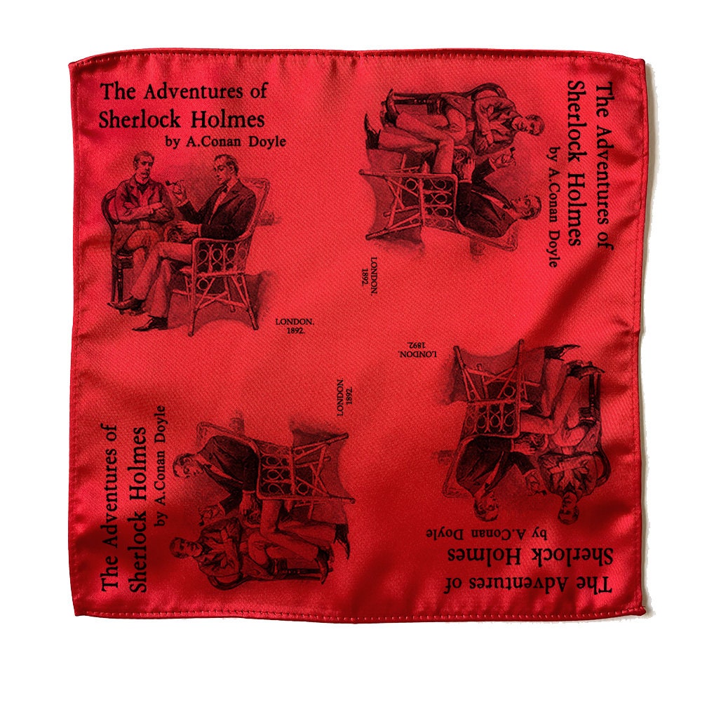 Sherlock Holmes Pocket Square, the Adventures of Sherlock Holmes by ...