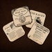 4 Coasters With Famous Poems by Edgar Allan Poe. Set of Coffee Mug ...
