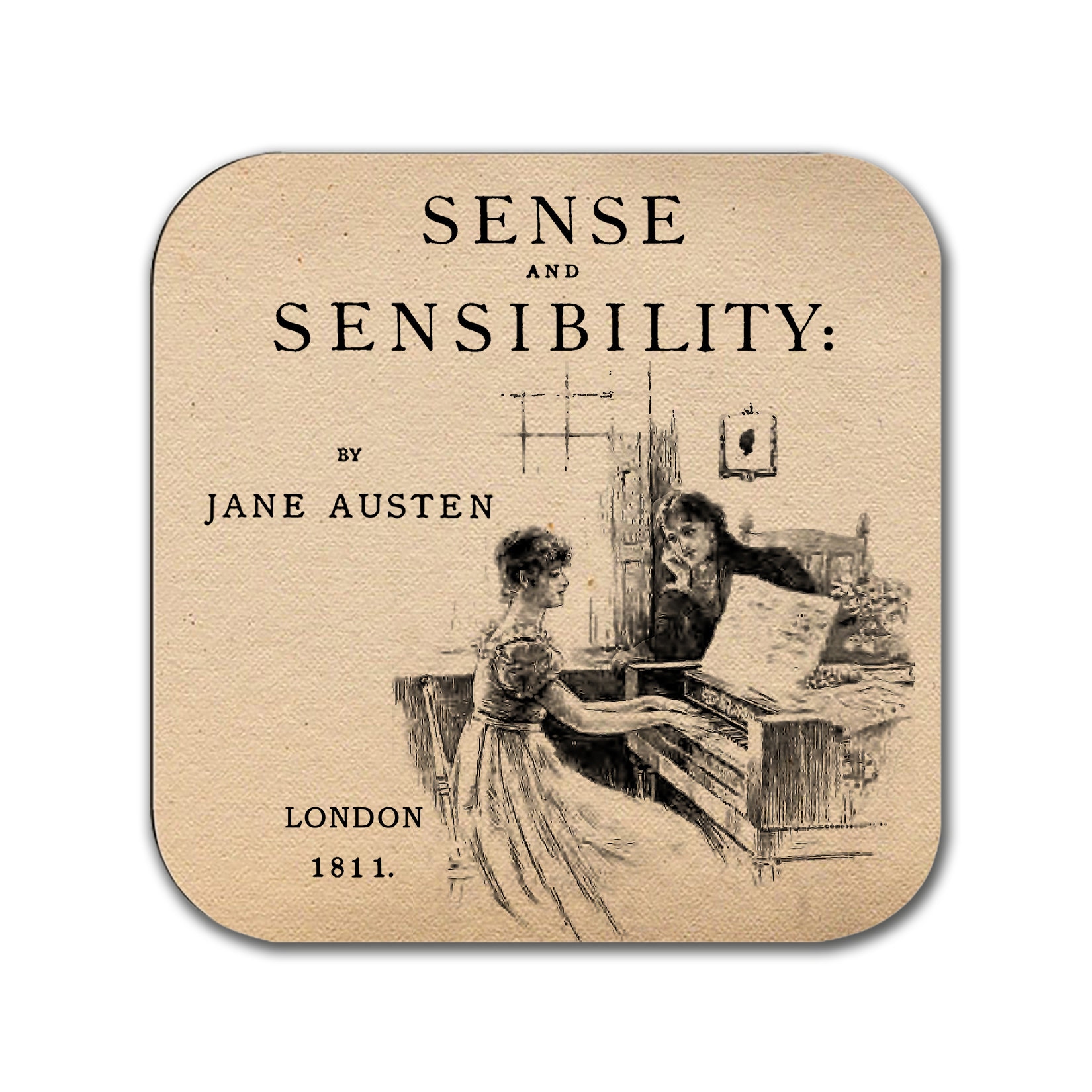 Sense and Sensibility by Jane Austen Coaster. Coffee Mug - Etsy
