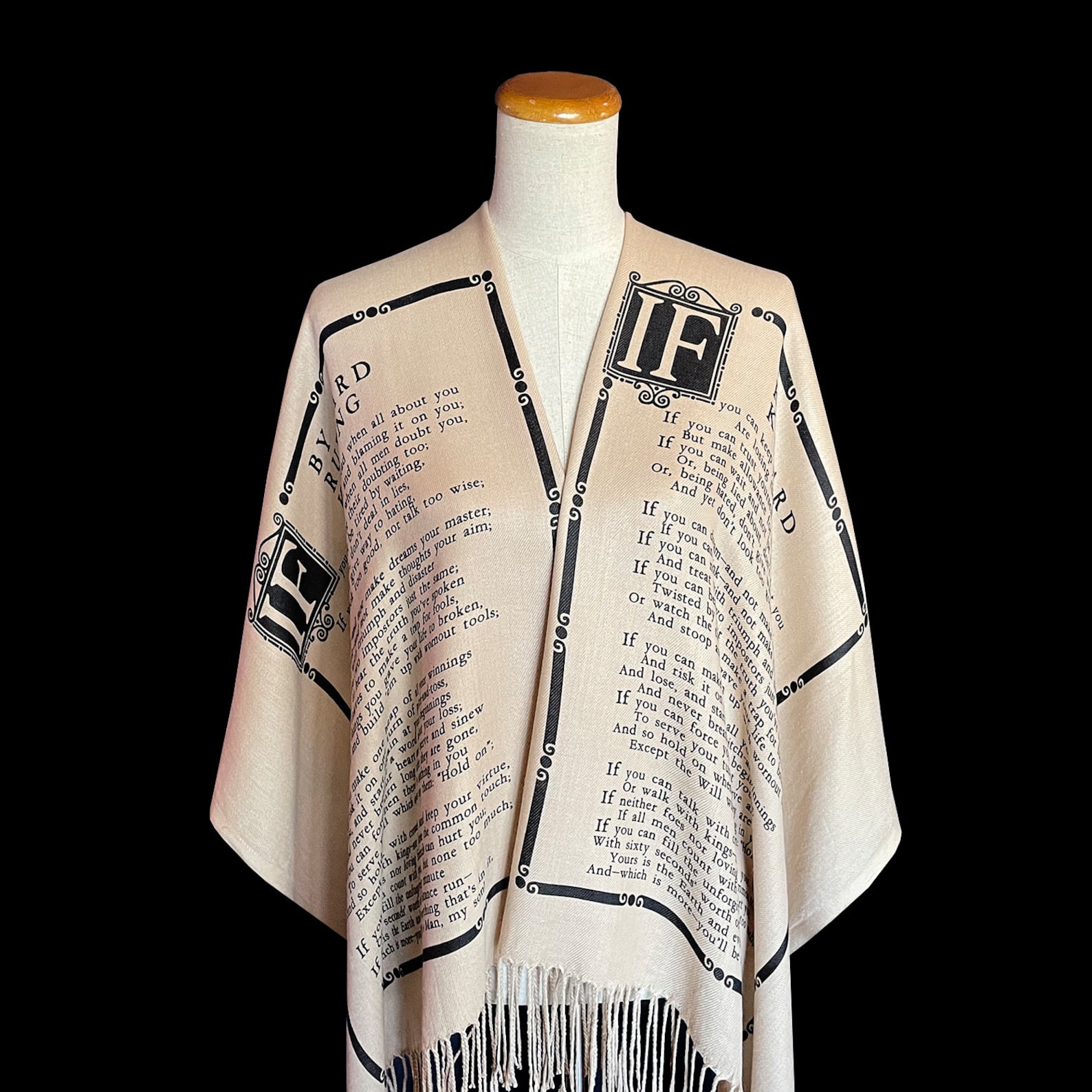 IF by Rudyard Kipling Poem Scarf Shawl Wrap. Rudyard Kipling Poetry ...