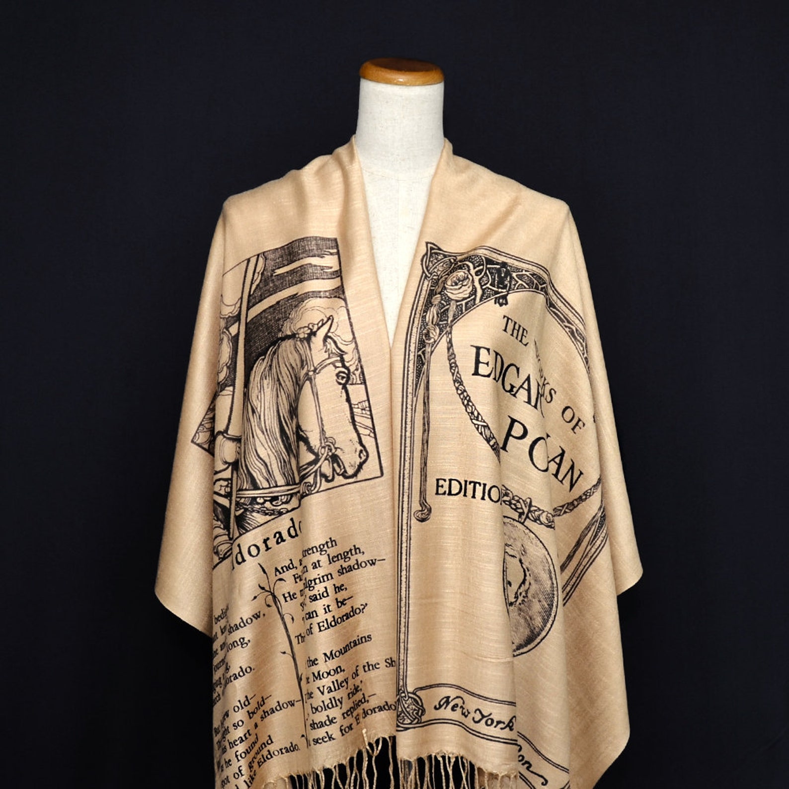 Eldorado Poem by Edgar Allan Poe Scarf Shawl Wrap - Etsy