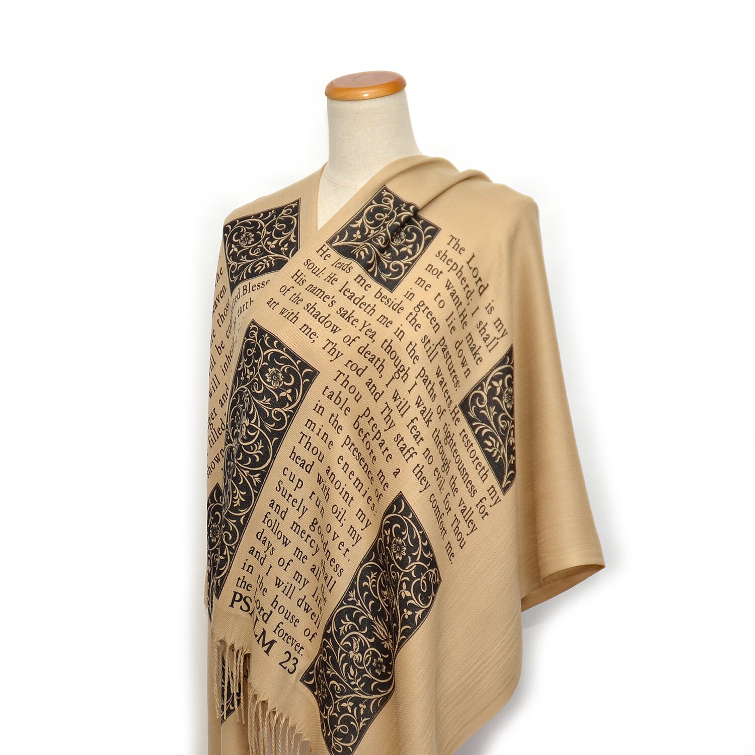 Christian Bible Verse Scarf psalm 23 and the Beatitudes | Etsy