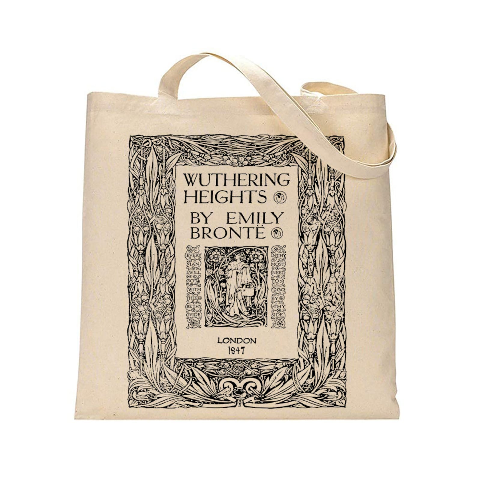 Literary Tote Bag. Handbag With Book Design. Book Bag. Library Bag ...