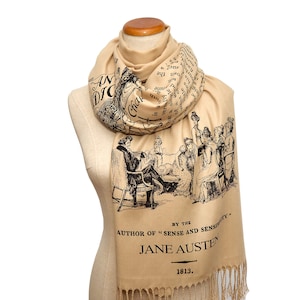 Pride and Prejudice by Jane Austen Shawl Scarf Wrap - Etsy