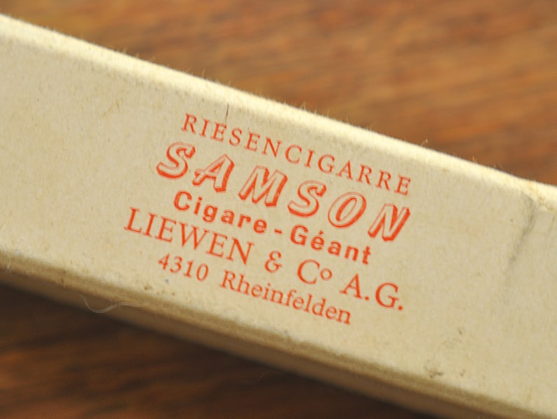 Vintage 38 Cm Giant Cigar SAMSON Collection Swiss Rheinfelden for Cigar ...