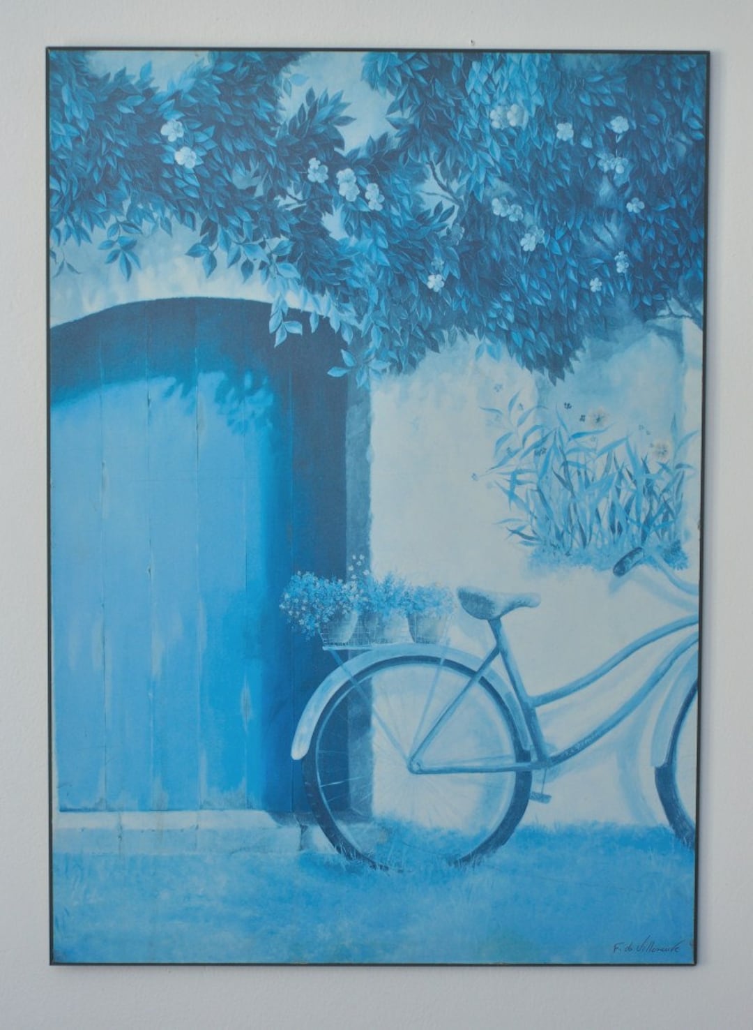 Vintage French Provence Art Print Fabrice De Villeneuve ''promenade La ...