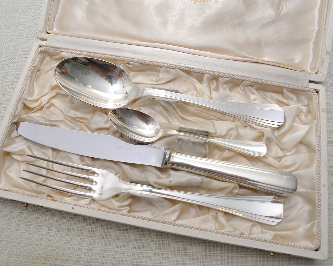 Vintage French Christofle Silverware Art Deco Collection Set, France ...