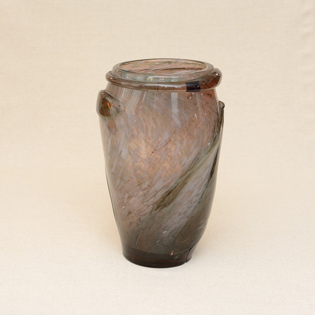 Large French BIOT French Riviera Blown Art Glass Vase Signed by Raymond ...