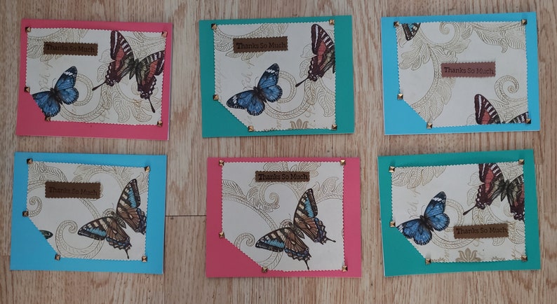 Set of 6 Thank You Notes - Etsy