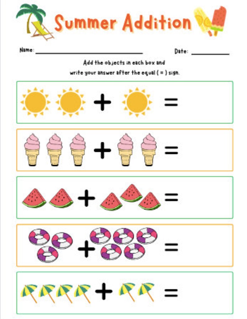 Addition & Subtraction Workbook: Kindergarten to Grade One (PDF ...