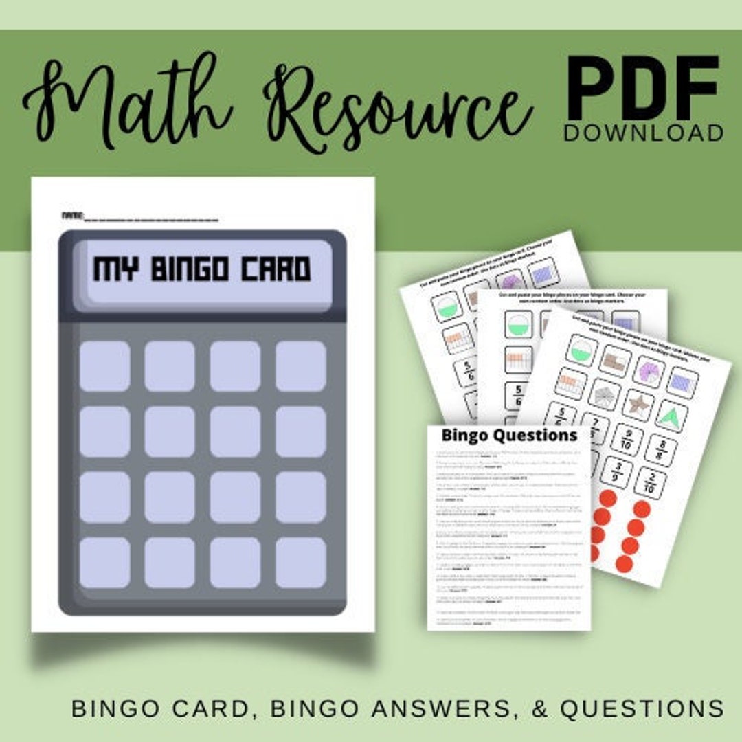 Fraction Bingo | Teaching Resource | Math Resource | Classroom Tools ...