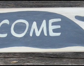 Whale Welcome Sign | Etsy