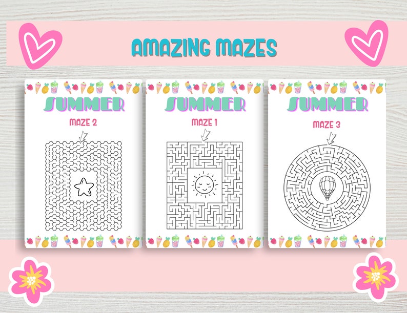 Engaging Printable Summer Activities for Kids of All Abilities - Etsy