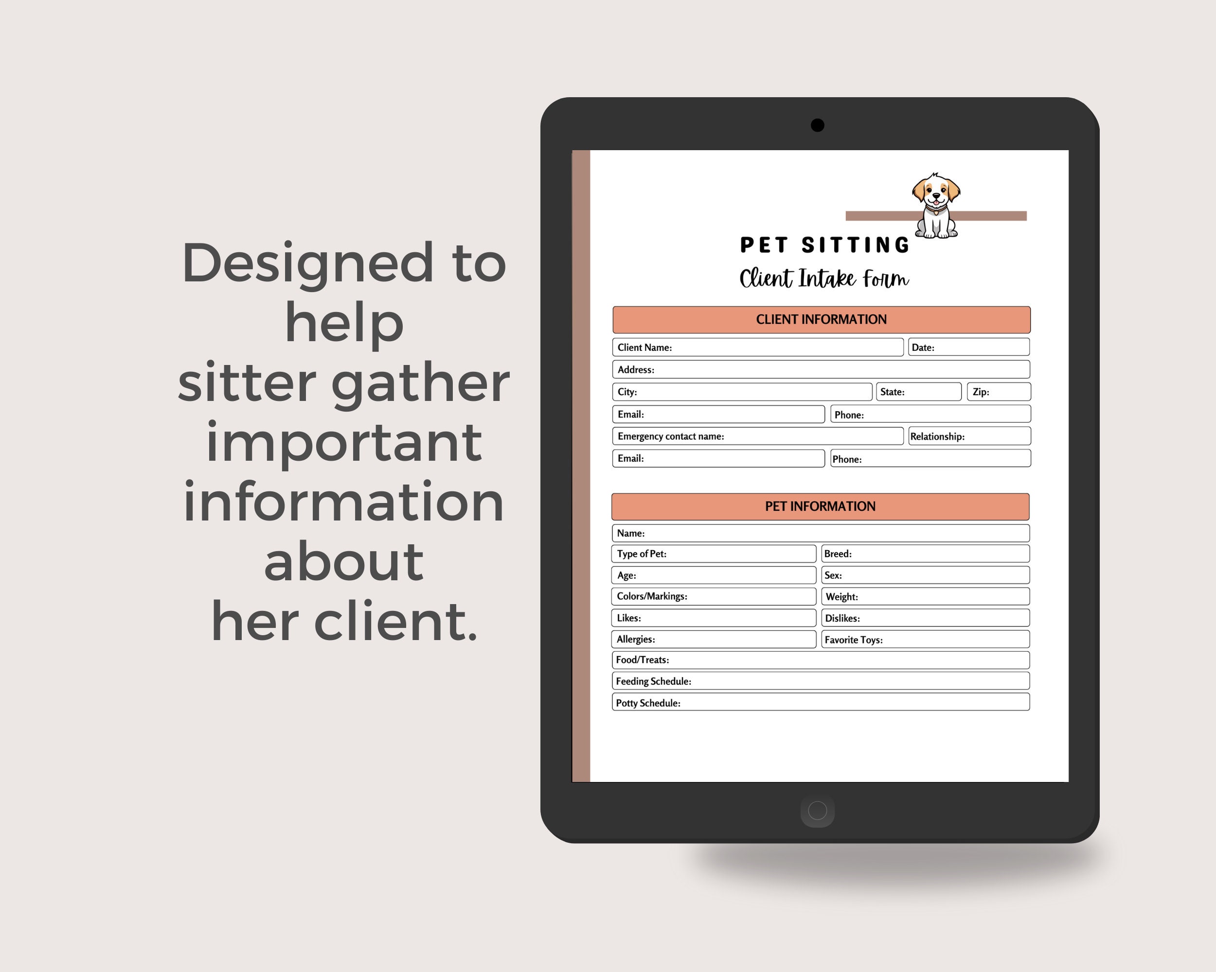 Dog Report Card, Pet Client Intake, Invoice and Client Feedback Forms ...