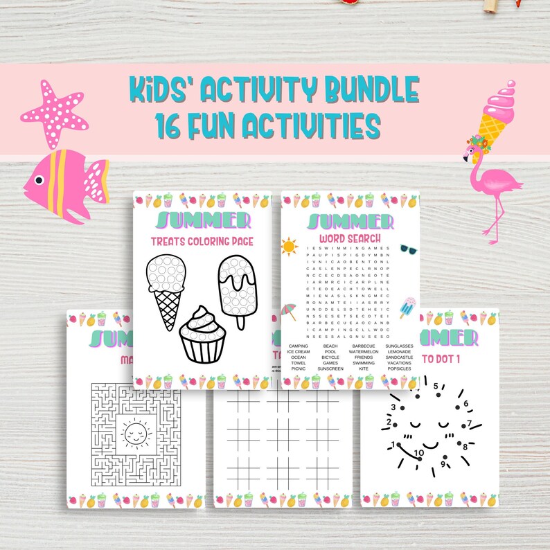Engaging Printable Summer Activities for Kids of All Abilities | Word ...