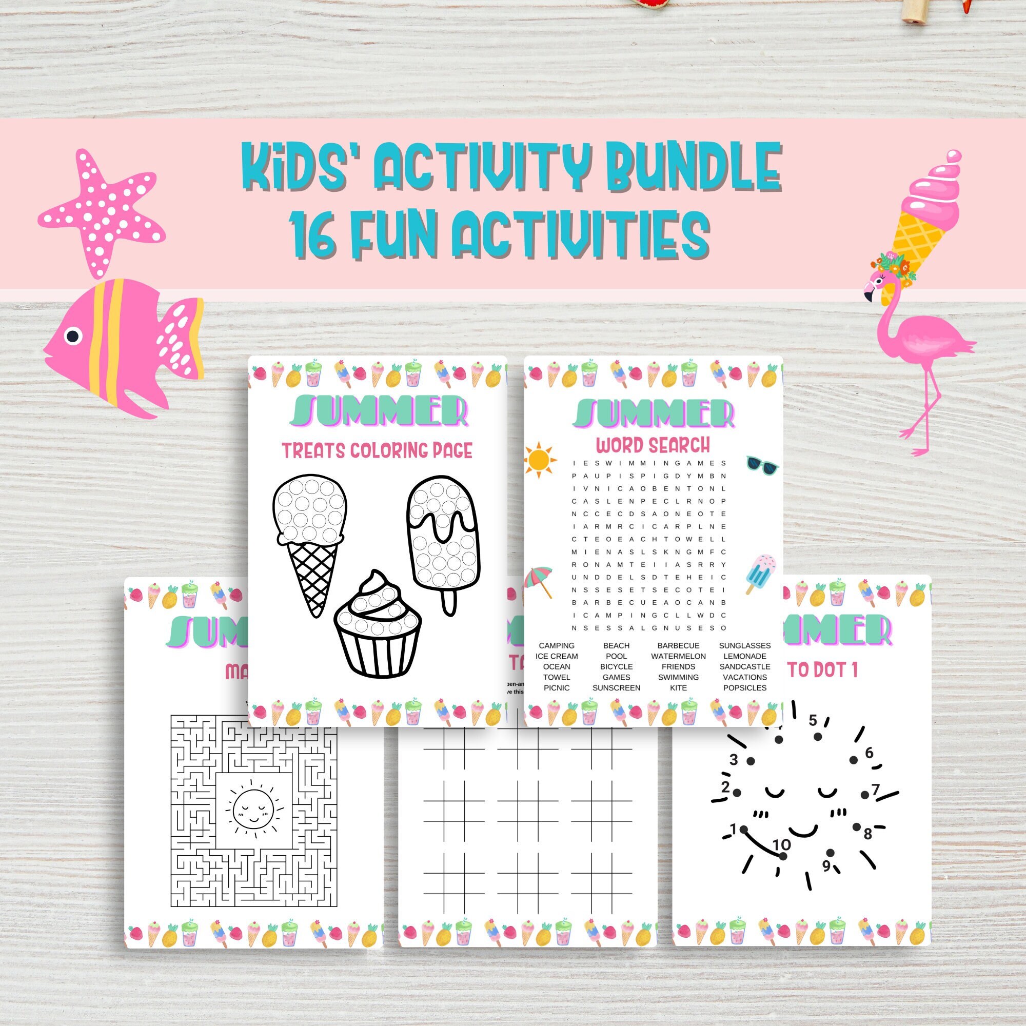 Engaging Printable Summer Activities for Kids of All Abilities Word ...