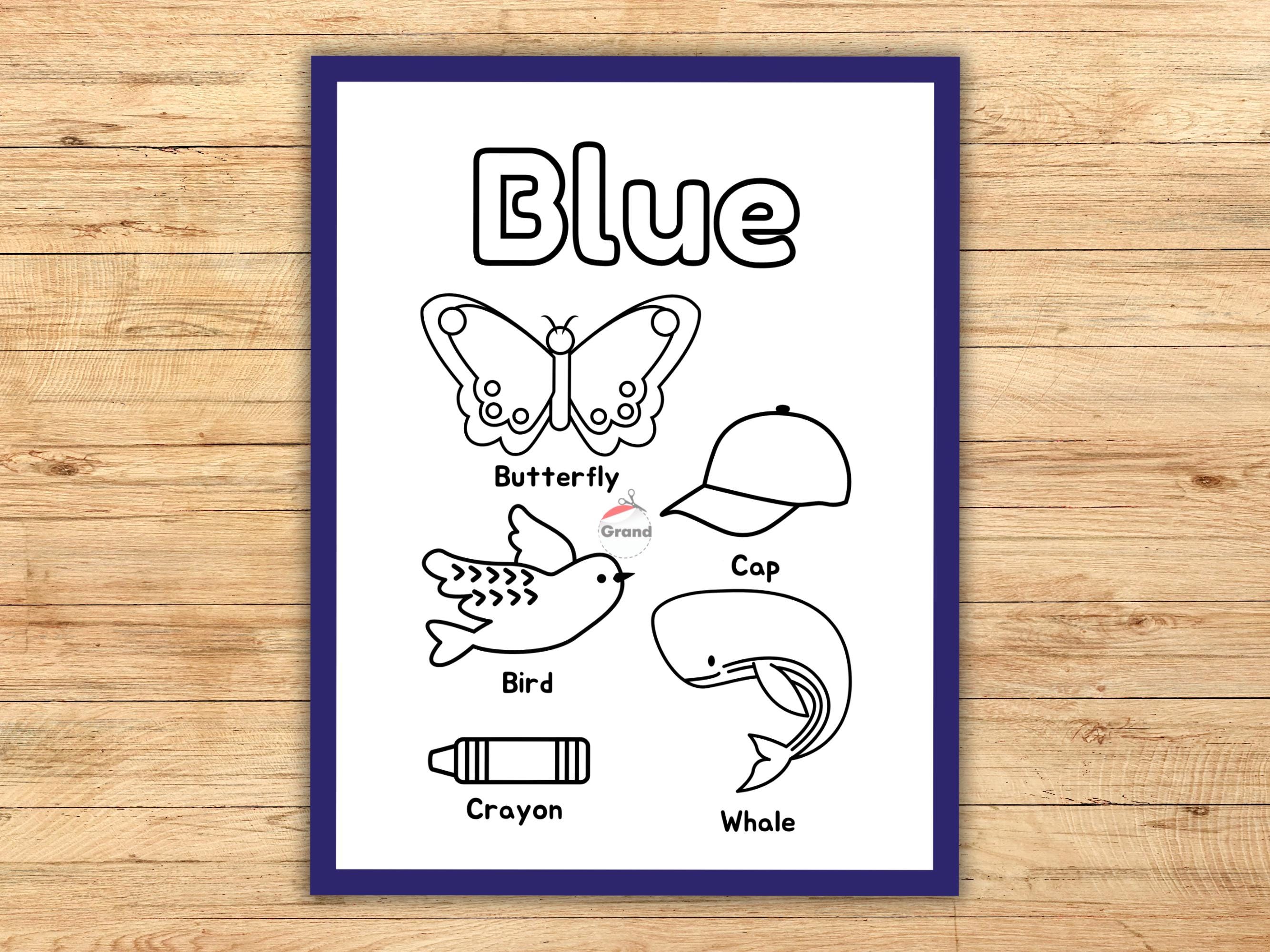 Learn Colors Coloring Sheet for Kids|color of the Day-printable ...